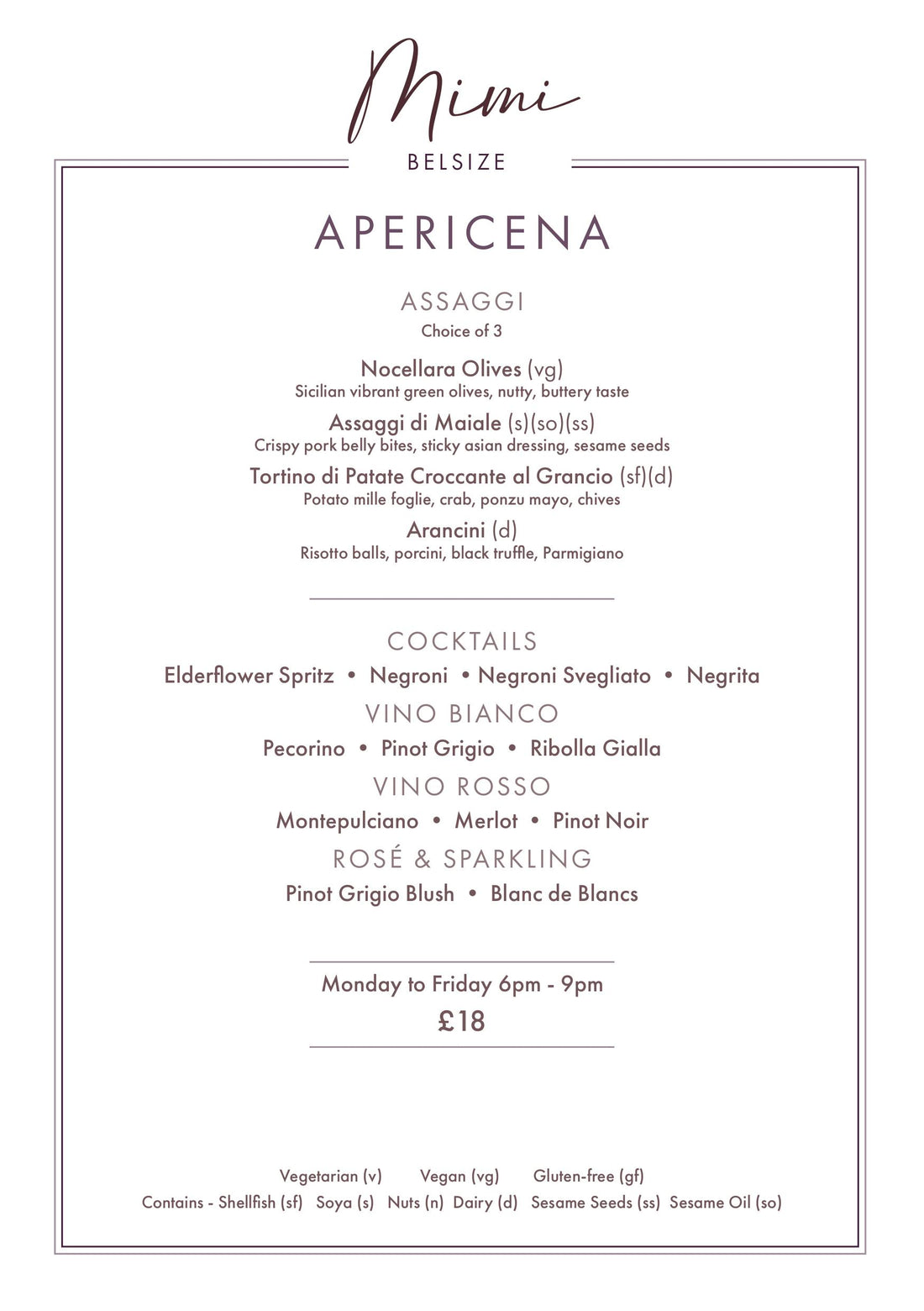 Apericena – Mimi Belsize